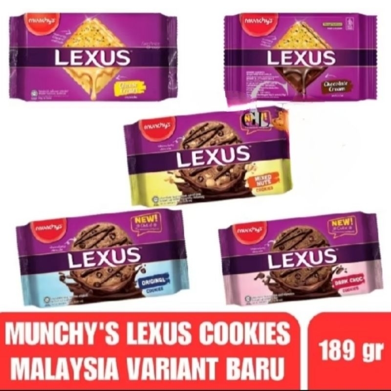 Lexus Biscuits Munchys chocolate / cheese cream 190gr | Shopee Malaysia