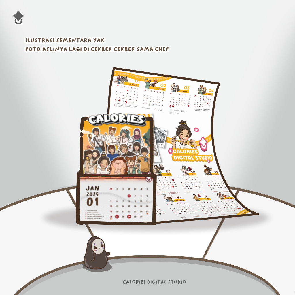 Calorie desk calendar 2025 desk aesthetic calendar mini desk calendar ...