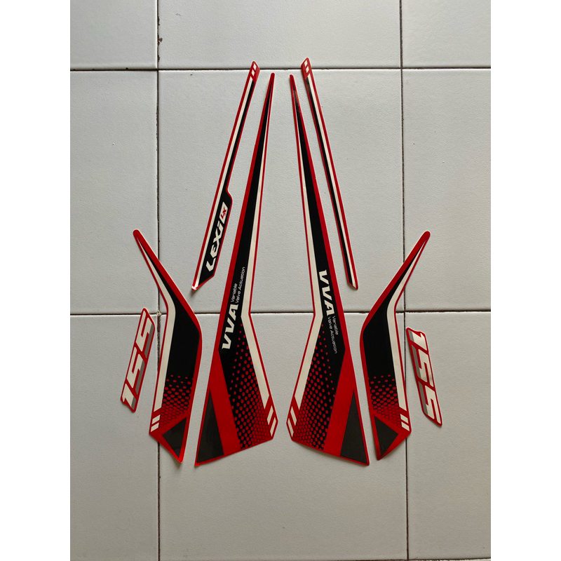 MERAH Yamaha LEXI LX 155 2024 RED BODY LIS STRIPING STICKER | Shopee ...