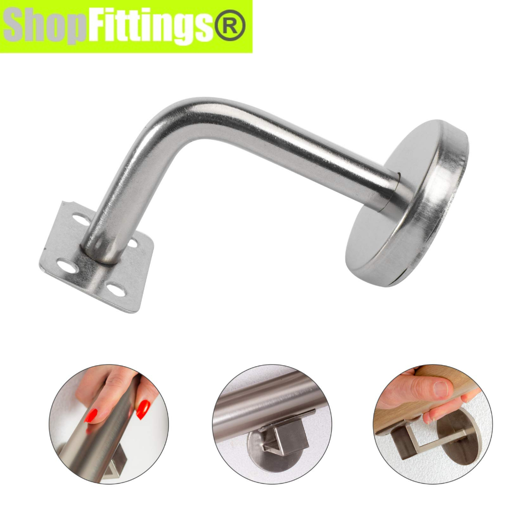 Stair Grip Bracket Handrail Brackets for Staircases Wall Mounted ...