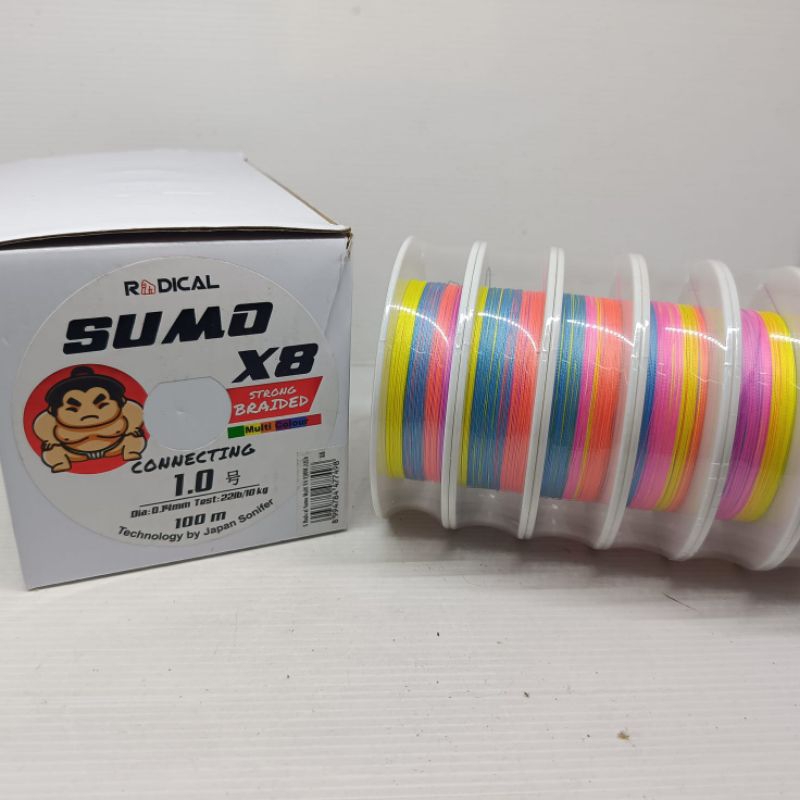 Pe Radical Sumo X8 100M Multicolor Connecting | Shopee Malaysia