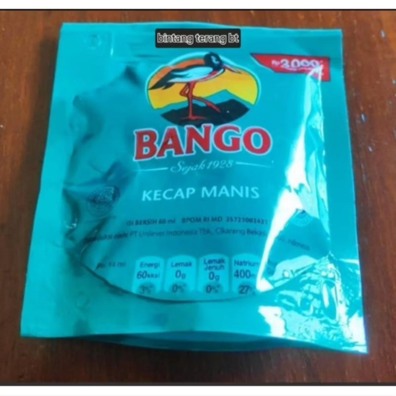 Bango Sweet Soy Sauce 1 box 48 pcs x 60 ml ketengan 3000 boxes an ...