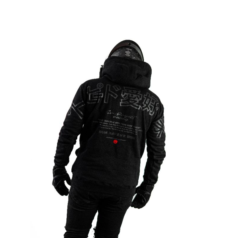 SR-PROJECT Speed Enthusiast Hoodie Japan art BLACK EDITION | Shopee ...