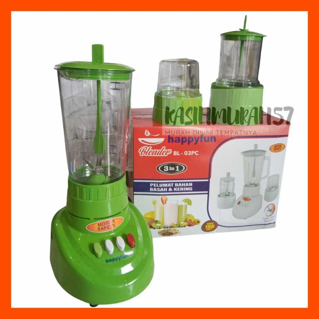 HAPPY FUN BLENDER BL-03 HAPPY FUN BL 03 3IN1 BLENDER/ 3-IN-1 PLASTIC ...