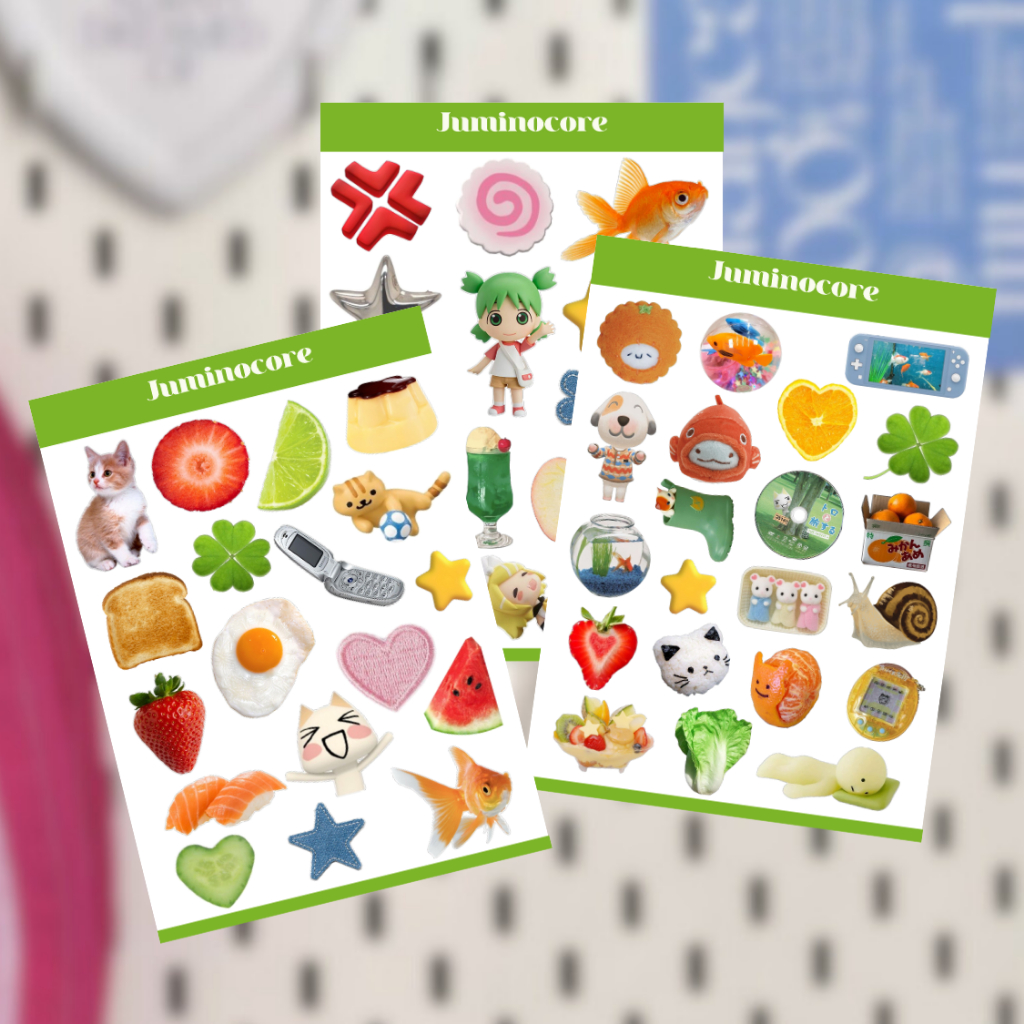 JUMINOCORE JAPAN DECO STICKERS SHEET / DECO STICKER VINTAGE RETRO ...