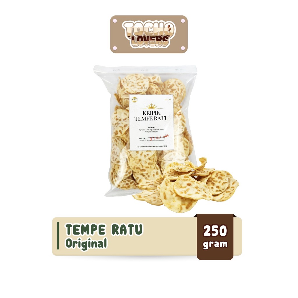 Sago tempeh chips crispy sago chips original Tempeh Chips 250gr ...