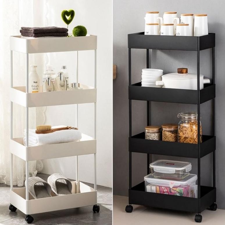 Ds.id Multi-Purpose Corner Kitchen Shelf 4 Tiers Plastic Triangle ...