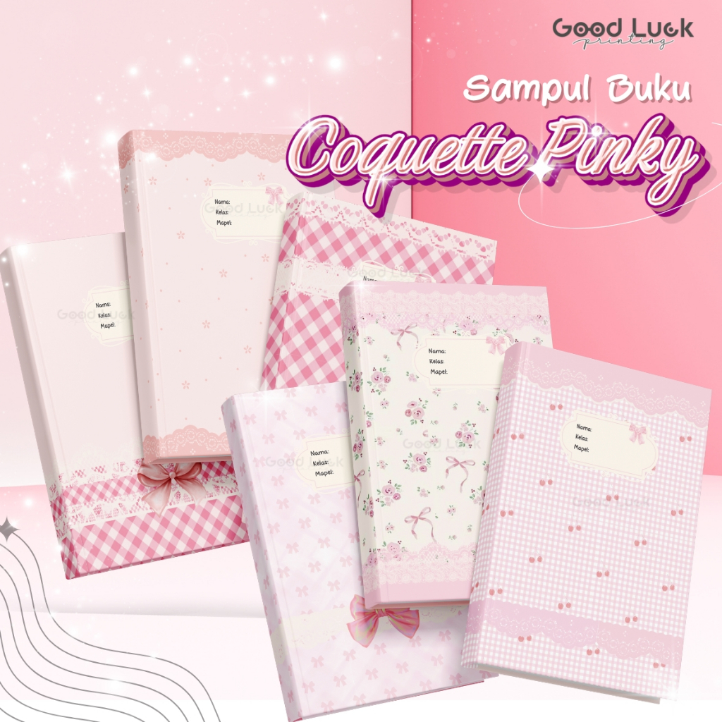[ONE/PER Sheet] COQUETTE COVER BOOK COQUETTE NOTEBOOK PINKY RIBBONS ...