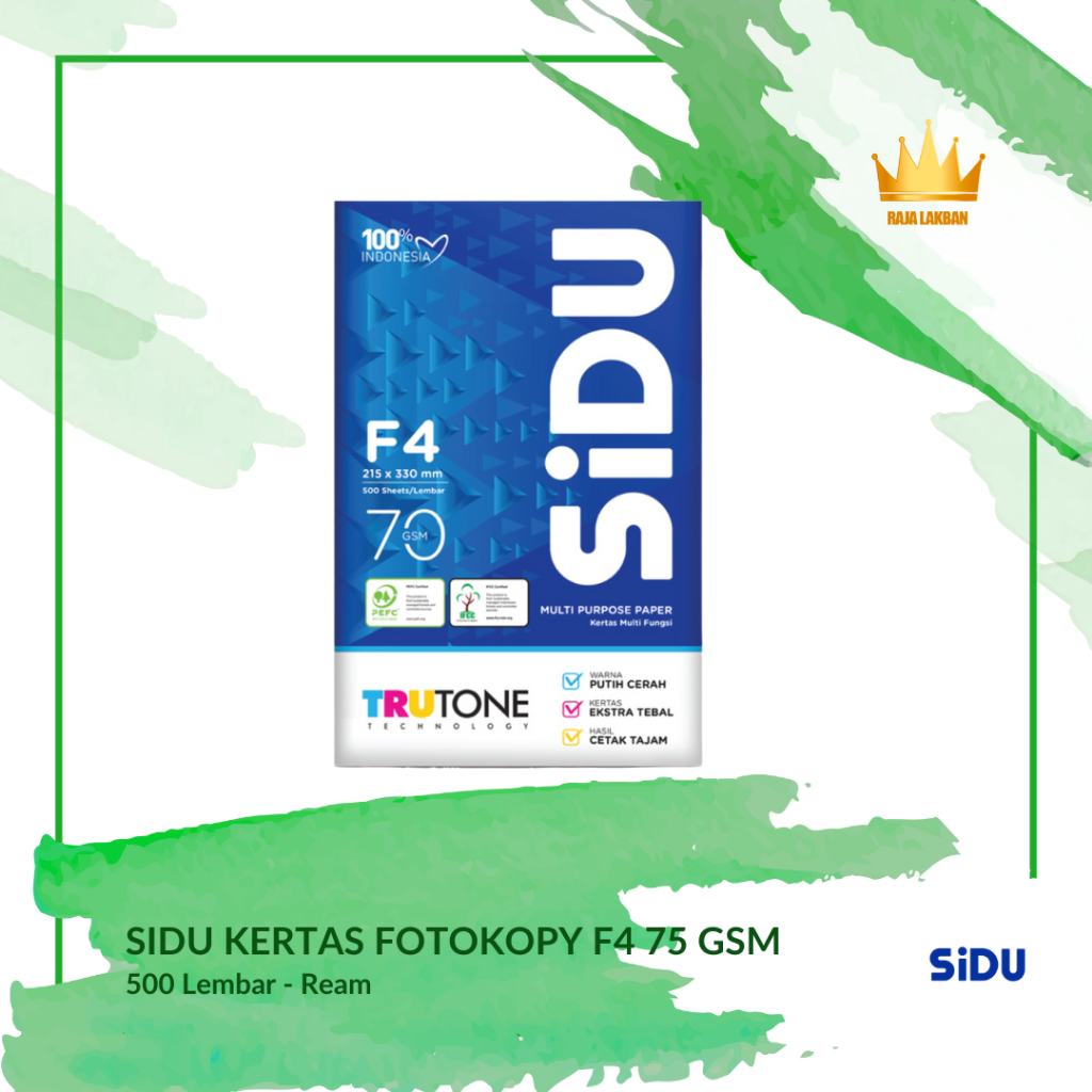Hvs Paper F4 SiDU Photocopy Paper F4 Photocopy Paper 75 Gsm/ 500 Sheets ...
