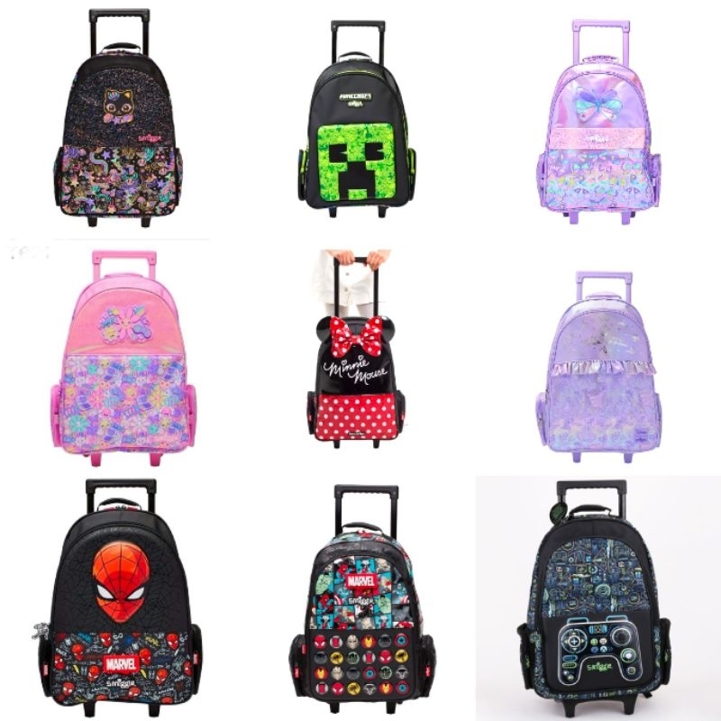 Smiggle SENIOR TROLLEY BIG SIZE 46CM LIGHT WHEELS | Shopee Malaysia