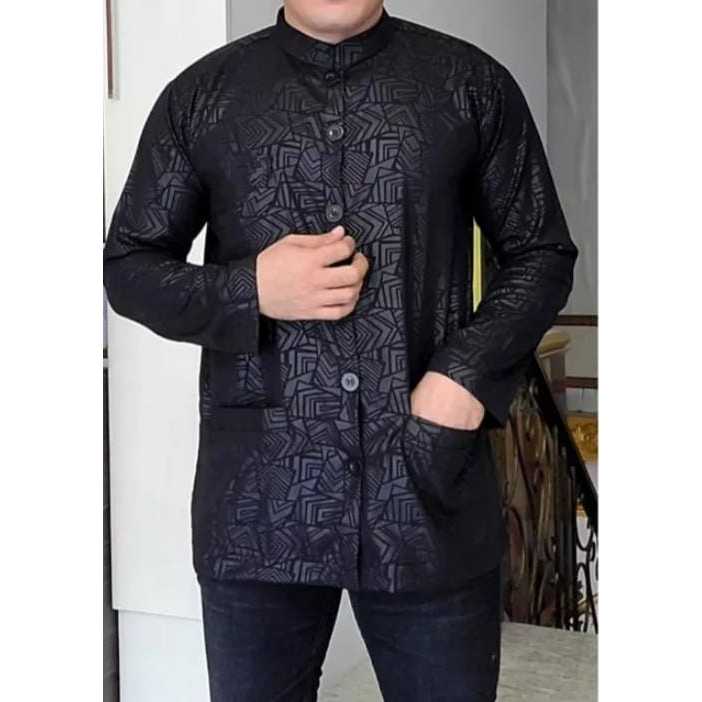 Koko Jacket for Men Mandarin Premium Jasko embossed Shanghai Latest ...