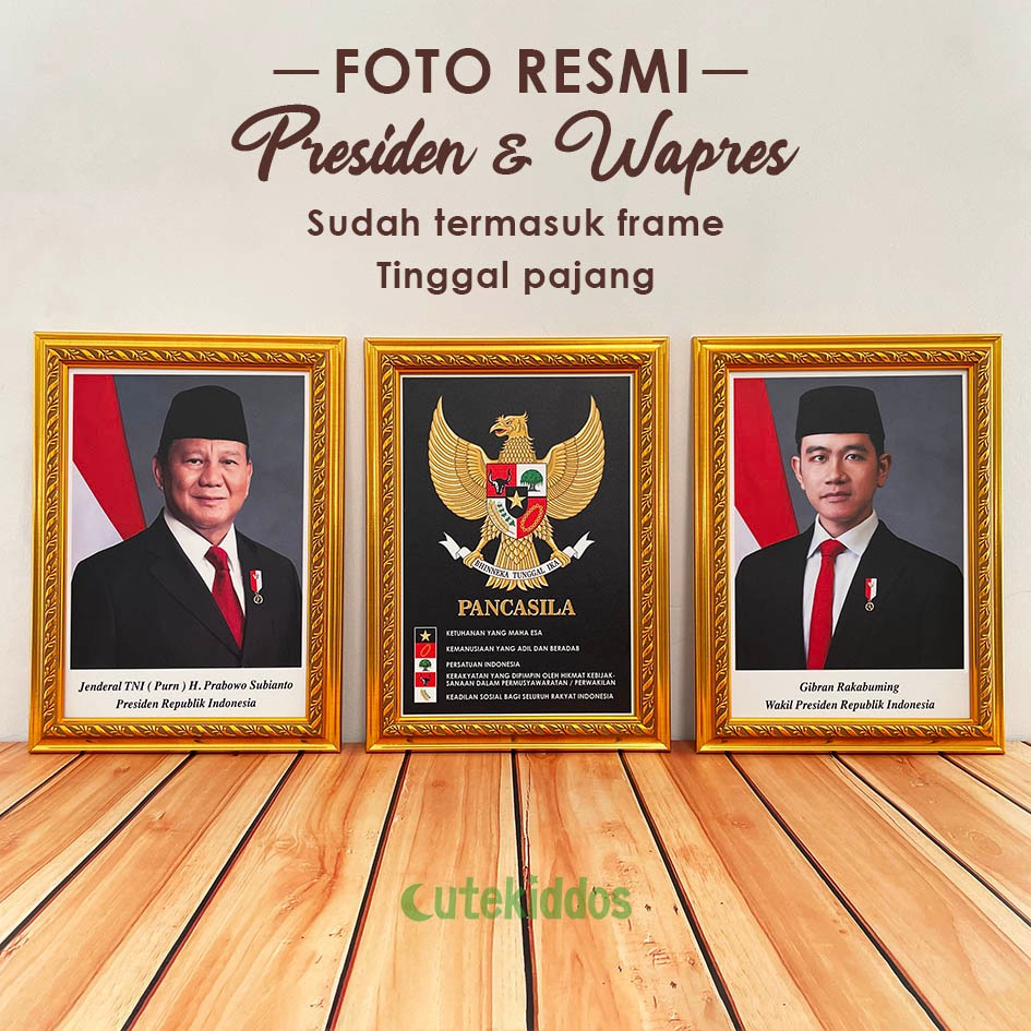 HIASAN DINDING Latest Official Garuda Pancasila President Vice ...