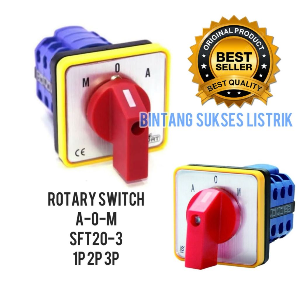 Original Selector Switch AOM 3 Position 3P AOM SFT20-3-3 Switch ...