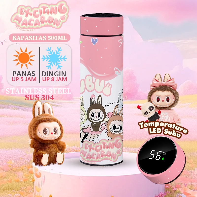 THERMOS Custom TUMBLER LABUBU EDITION PREMIUM CAPACITY 500 ML HEAT AND ...