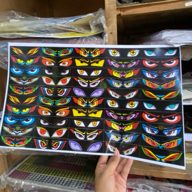 MATA Car BUS EYE STICKERS 1 SHEET 50PCS | Shopee Malaysia