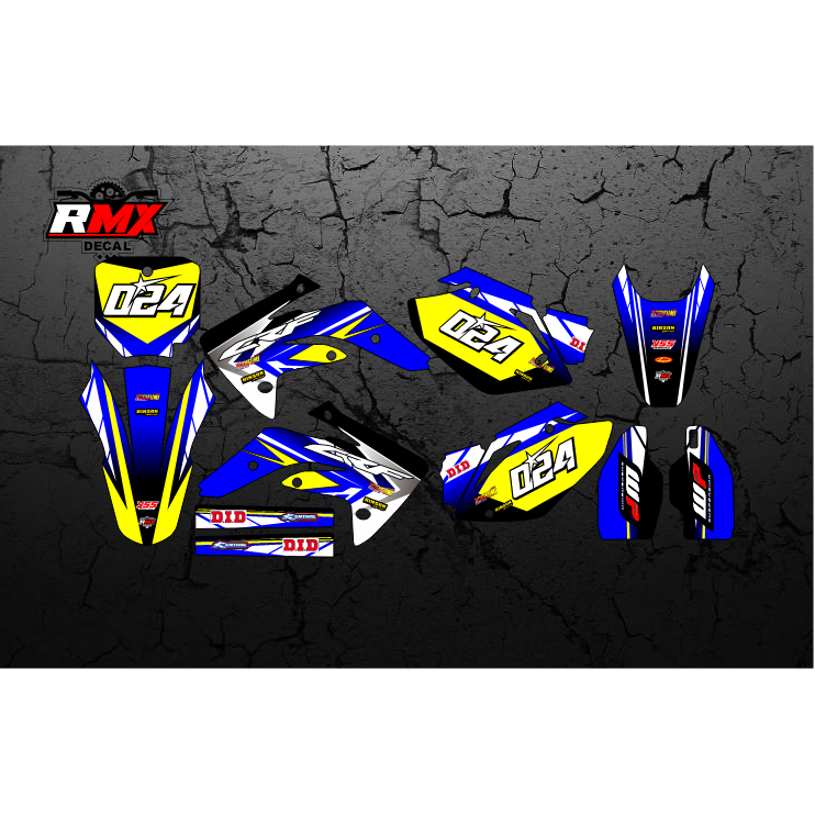 HIJAU PUTIH MERAH HITAM Decal CRF 150 R FULLBODY (010) OLD CRF 150 ...