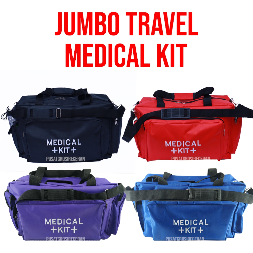 Jumbo Travel Medical Kit Bag First Aid Medical Equipment Bag Emergency ...
