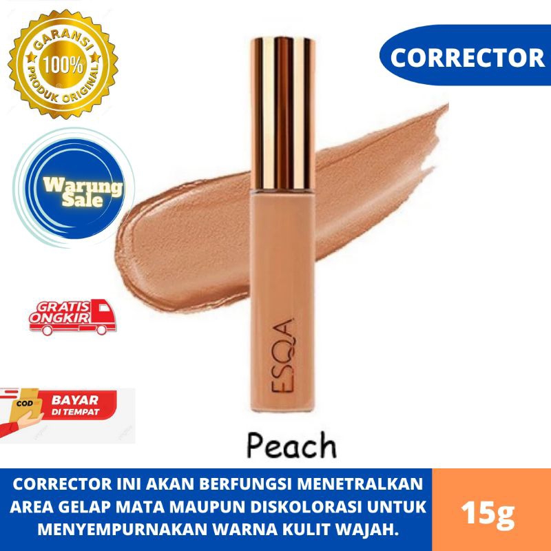 Esqa FLAWLESS LIQUID CORRECTOR FULLSIZE WITH BOX - PEACH | Shopee Malaysia