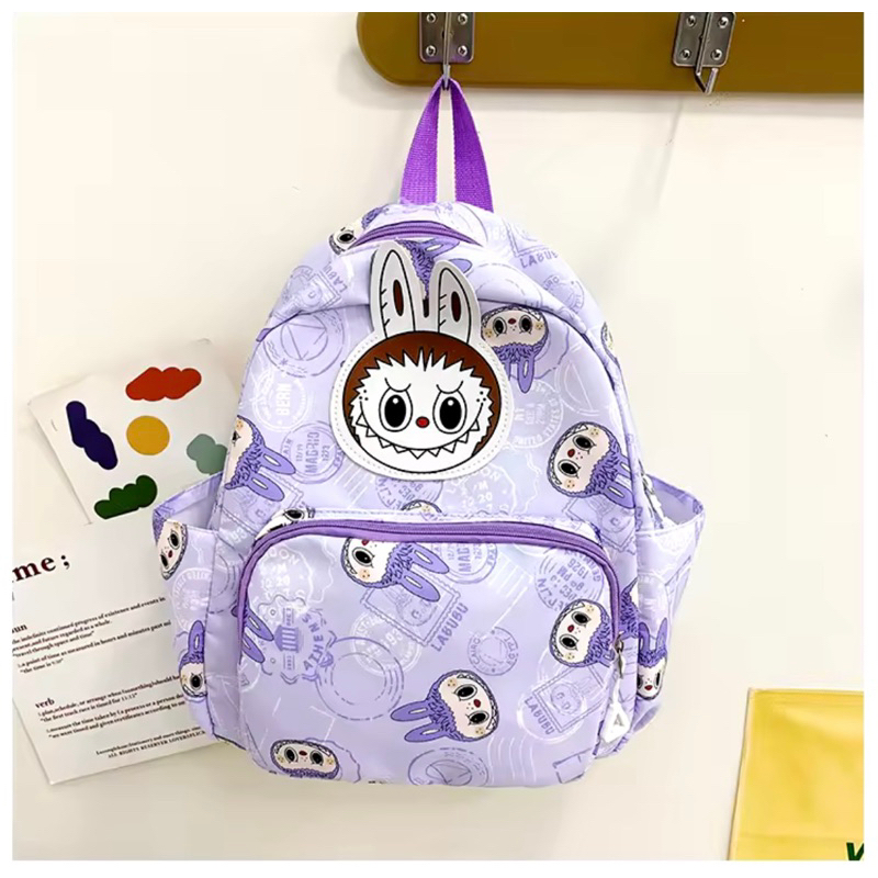 2024 New Labubu Popmart Fullprint Children's Backpack Cartoon ...