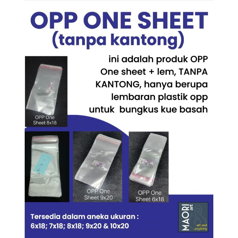 One Sheet OPP Plastic WITHOUT BAGS 10x20 | Shopee Malaysia