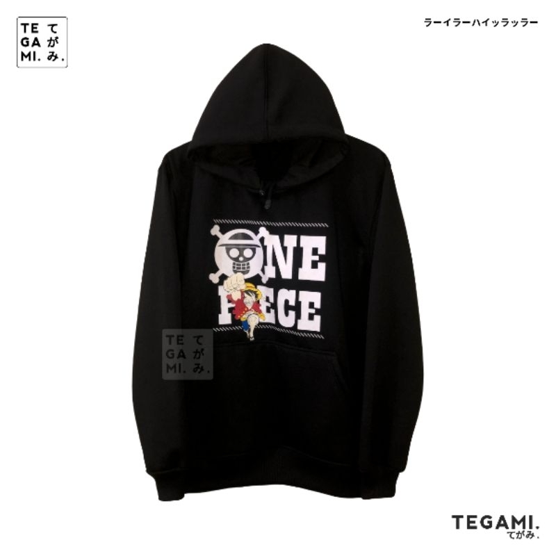 Tegami Anime Hoodie Sweater Luffy One Piece Logo | Shopee Malaysia