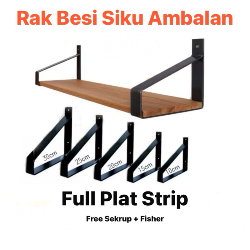 SIKU Angle Iron Shelf Bracket Wall Mounted Shelf Support | Shopee Malaysia