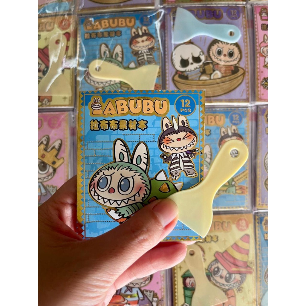 Labubu Stickers (12 sheets) Labubu Sticker Book Labubu Sticker Book ...