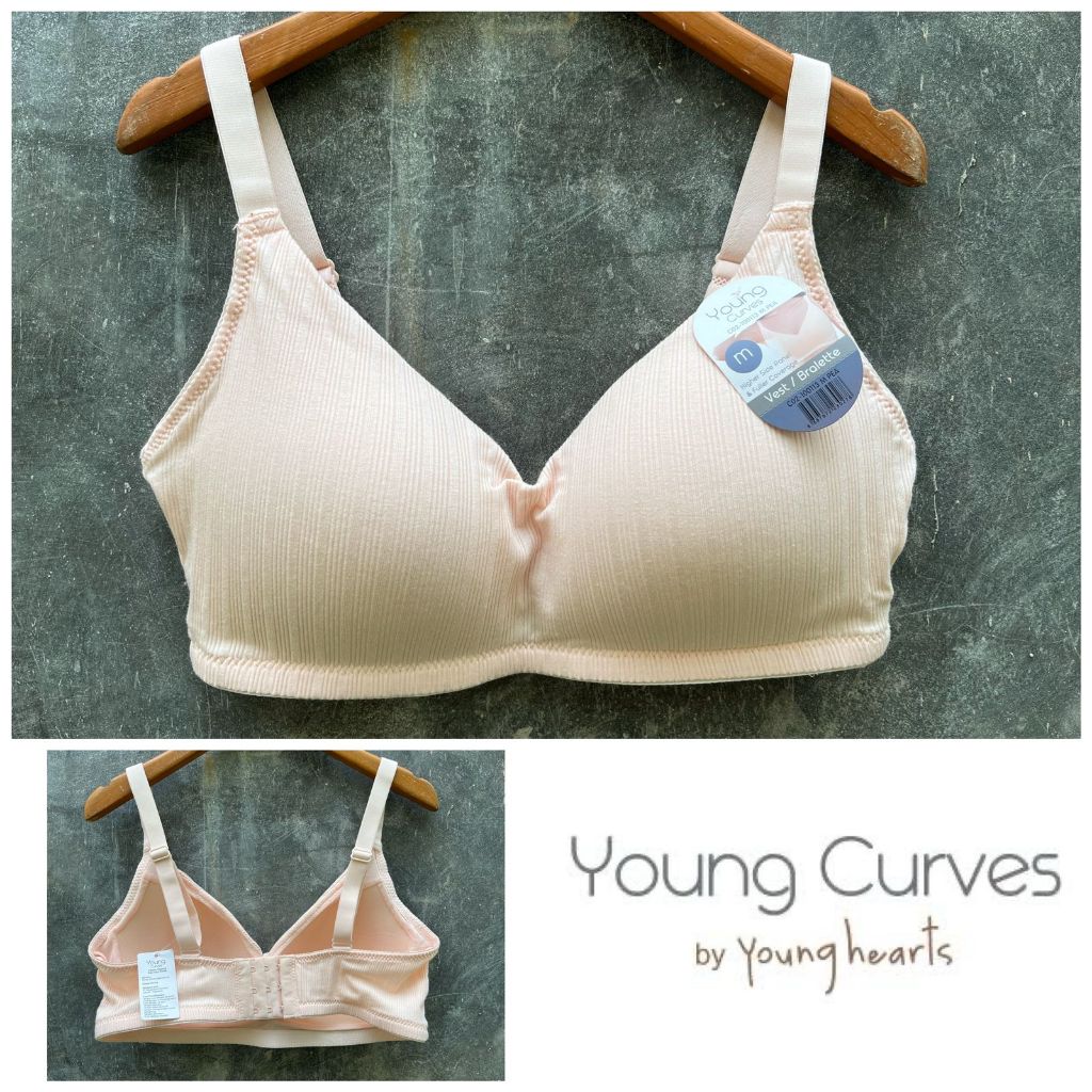 Code BYC113 PEA Bra Young Curves by Young Hearts Size only: M: fit 32-34B | Shopee Malaysia