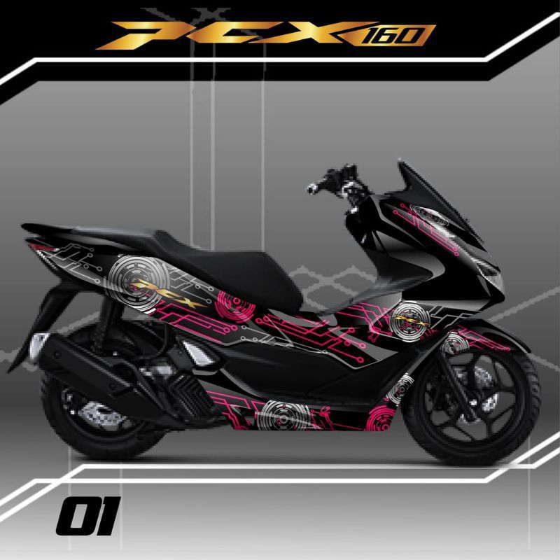 Honda pcx full body striping decal covers all pcx 160/150 body decals ...