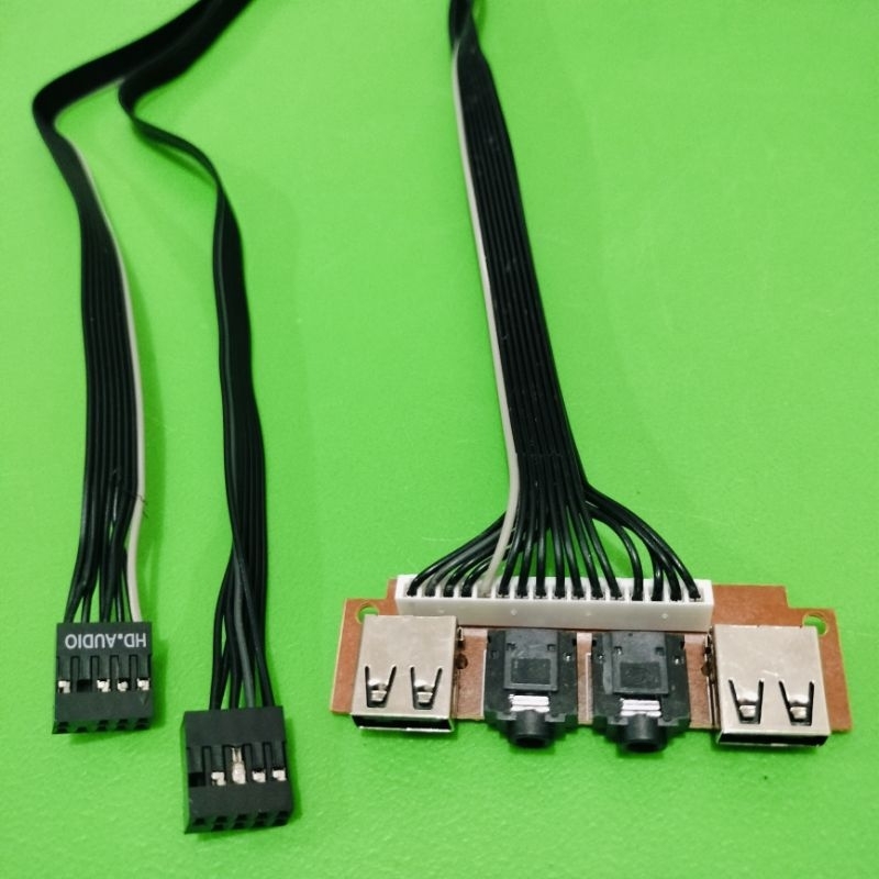Usb Front Panel Cable and 3.5mm /Sound audio jack for PC CPU | Shopee ...