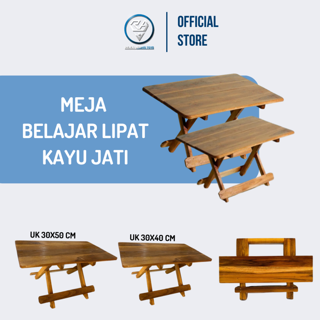 KAYU Genuine Teak Wood Folding Table / Folding Study Table / Folding ...