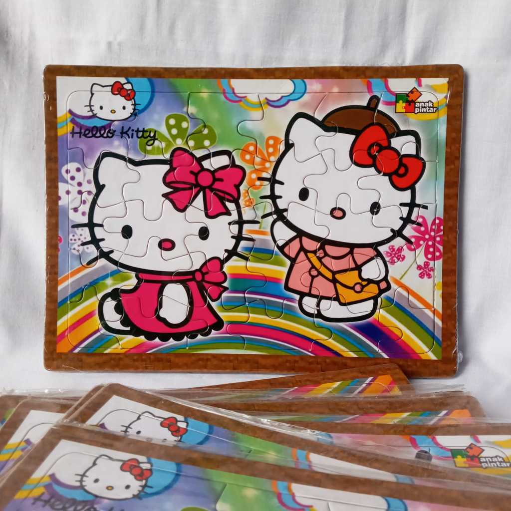 24 cm Educational Puzzle Cute Hello Kitty Characters Educational Paper ...