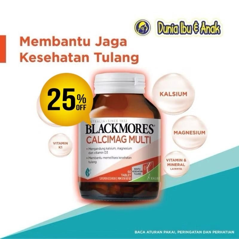 Blackmores Calcimag Multi Tablet contains 60 capsules | Shopee Malaysia