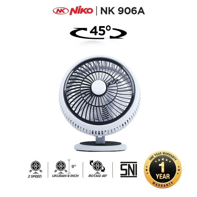 Niko Table Fan 9" Rotating Niko Desk Fan Shaking Table Fan/table Fan 9 ...