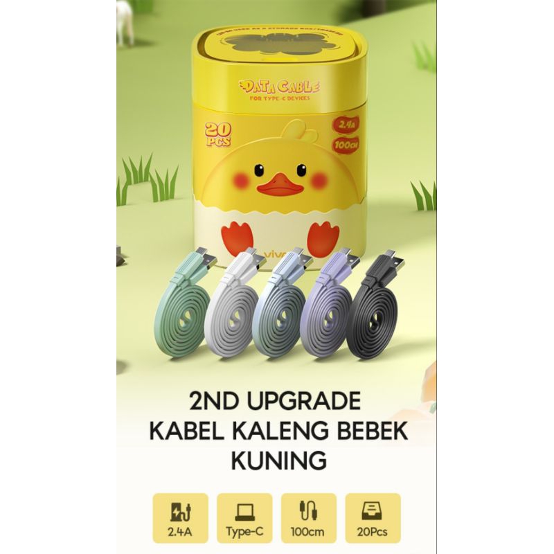 Vivan cbc100 II Type C Charger Casing Cable 2.4 A 100 CM original Vivan ...