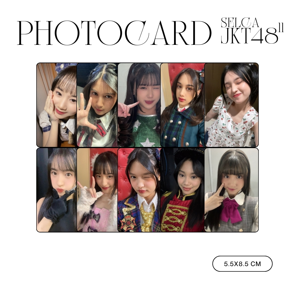 Photocard JKT48 SELFA 1 SIDE (PRICE 5 PCS + 2 SIDED LAMINATION) WOTA ...