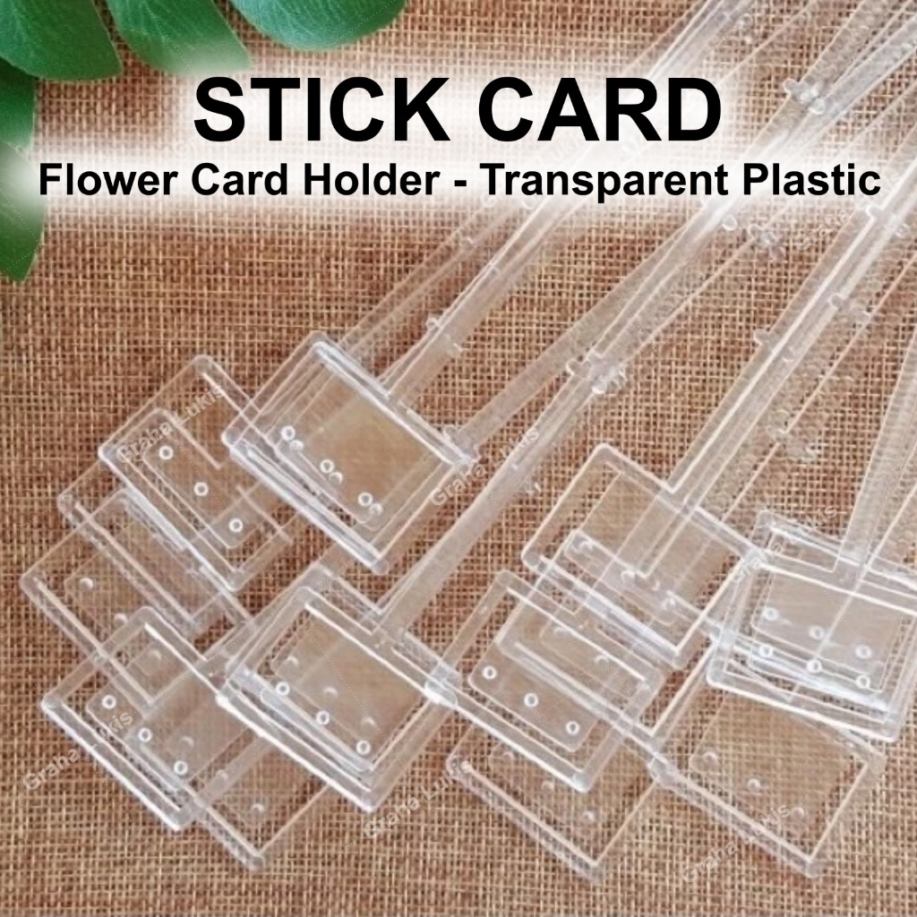 Transparent Plastic Card Stick / Transparent Plastic Greeting Card ...