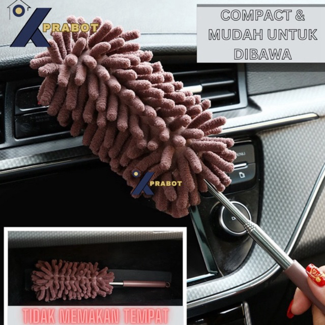 Car interior duster / color cendol duster / mini duster / telescopic ...