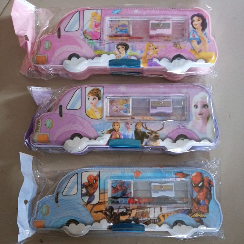 Pencil case / magnetic pencil box LPY6662 2 sided characters | Shopee ...