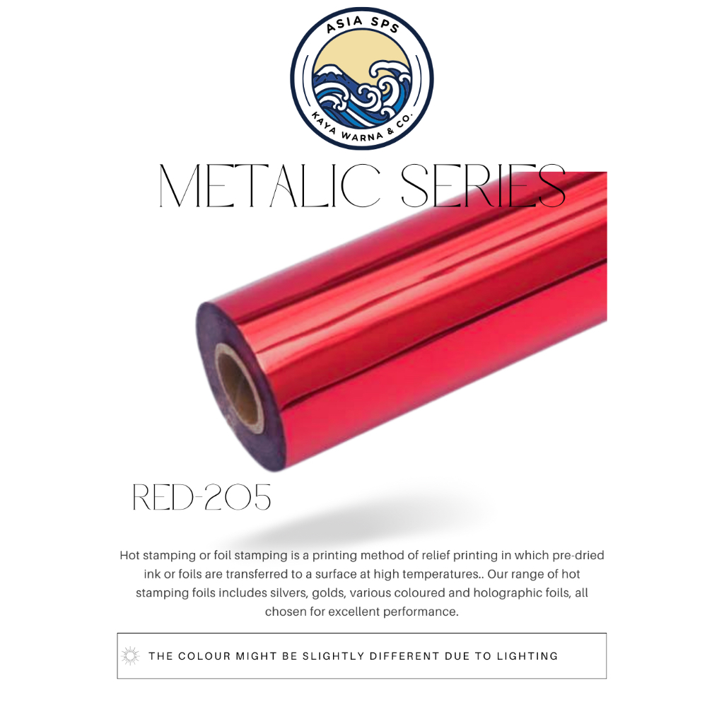 Red 205 Foil Hot Stamping Paper | Shopee Malaysia
