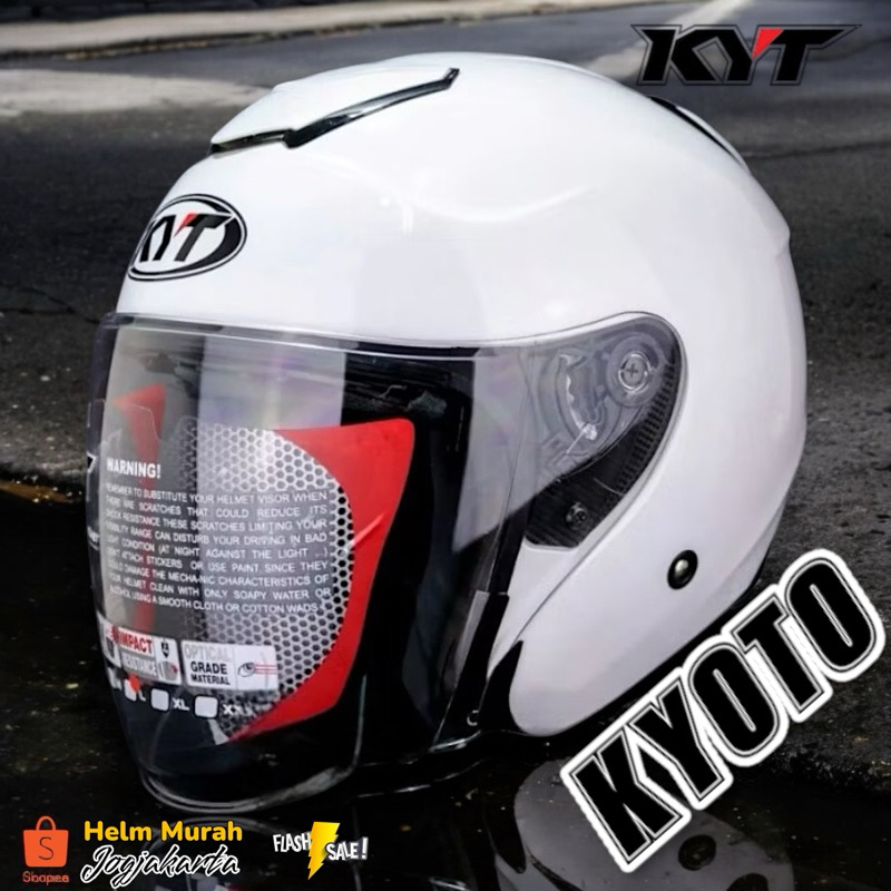Half FACE KYT KYOTO HELMET | Shopee Malaysia
