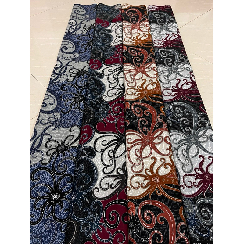 KATUN Typical Kalimantan / Dayak Batik Fabric Cotton Material | Shopee ...