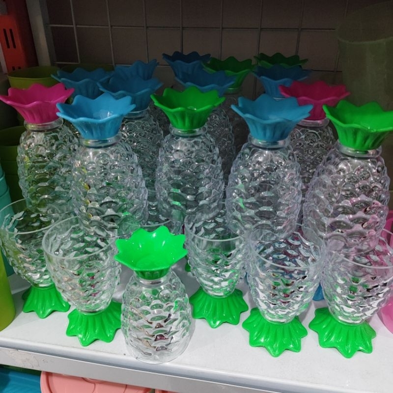 Pineapple Glass / Fish Glass / Plastic Cup | Shopee Malaysia