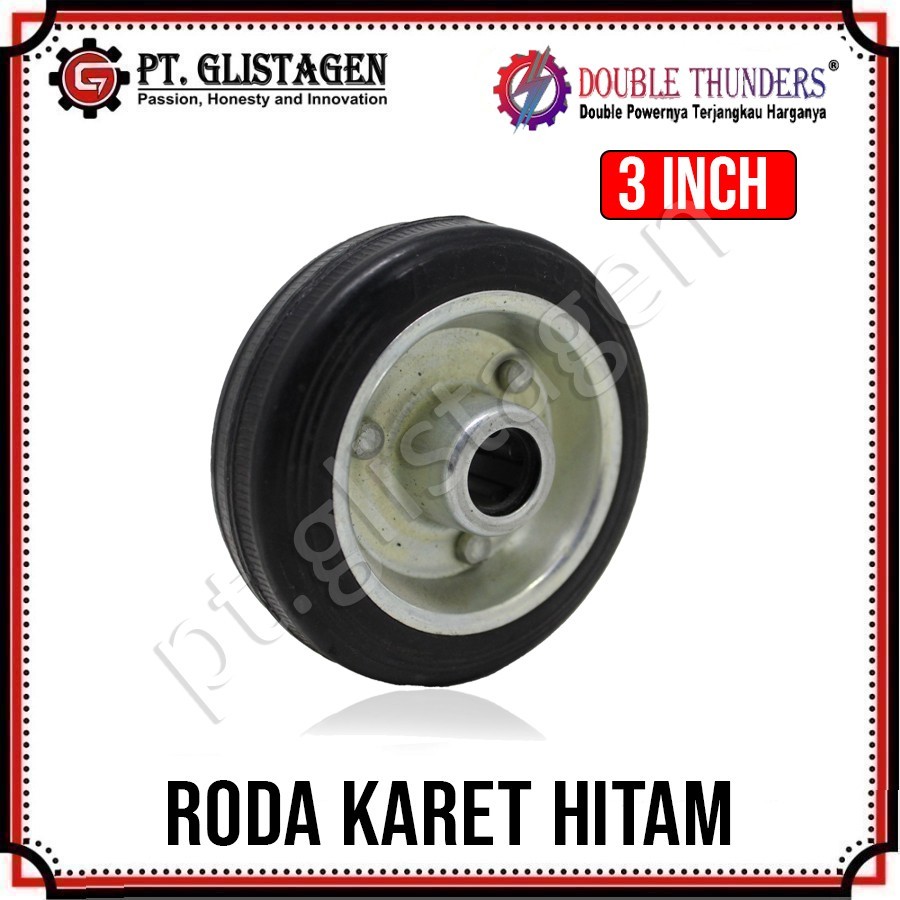 3" Rubber Wheels Trolly Trolli Trolley Wheel Wheels Only Wheels No ...