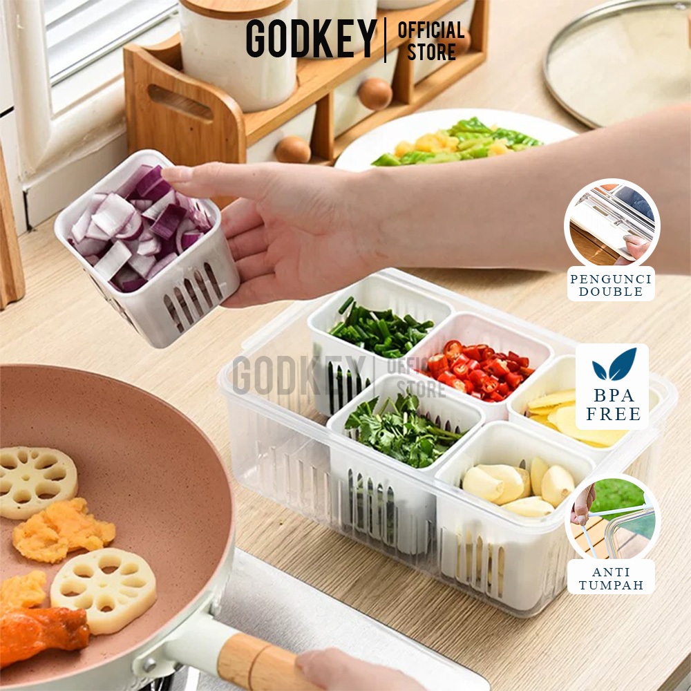 Eb04 - Food Container Storage Box for Fresh Fruit Vegetables Kitchen ...