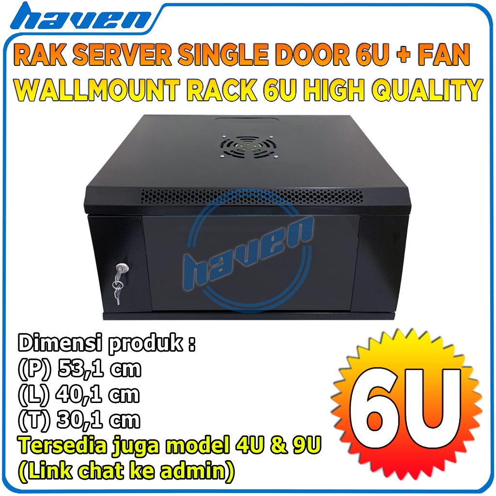 Wallmount Rack Server 6U / Wallmount Rack 6U / Server Rack Size 6U ...