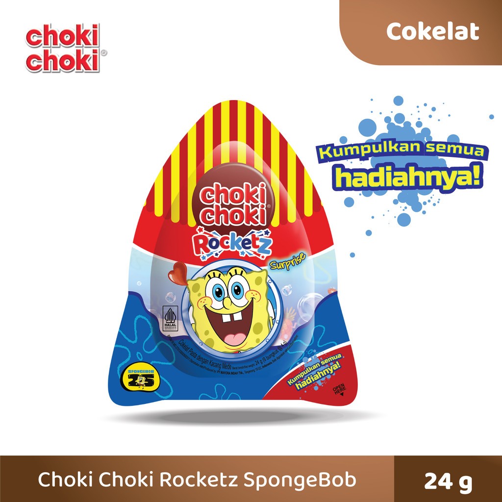 Choki Choki Rocketz Spongebob Edition 24gram | Shopee Malaysia