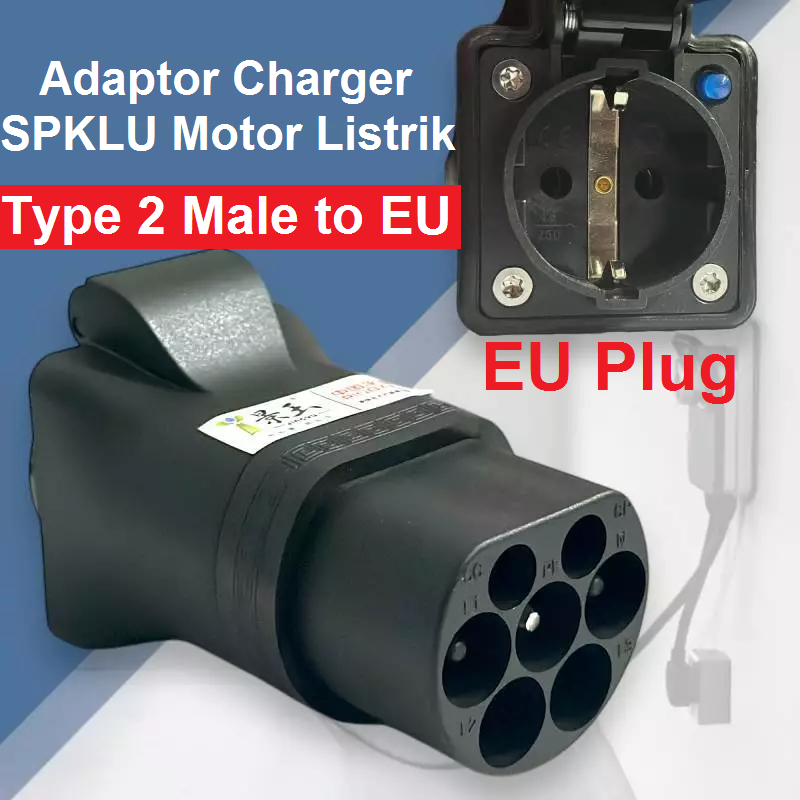 Pile SPKLU Charging Cas Charger Adapter type 2 220v HYB Adapter Car ...
