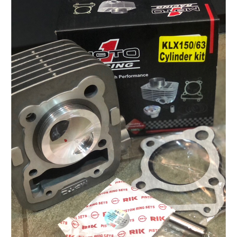 Block CYLINDER KIT BLOCK SEHER MOTO 1 KLX 150 RACING SiZE 63mm ORIGINAL ...