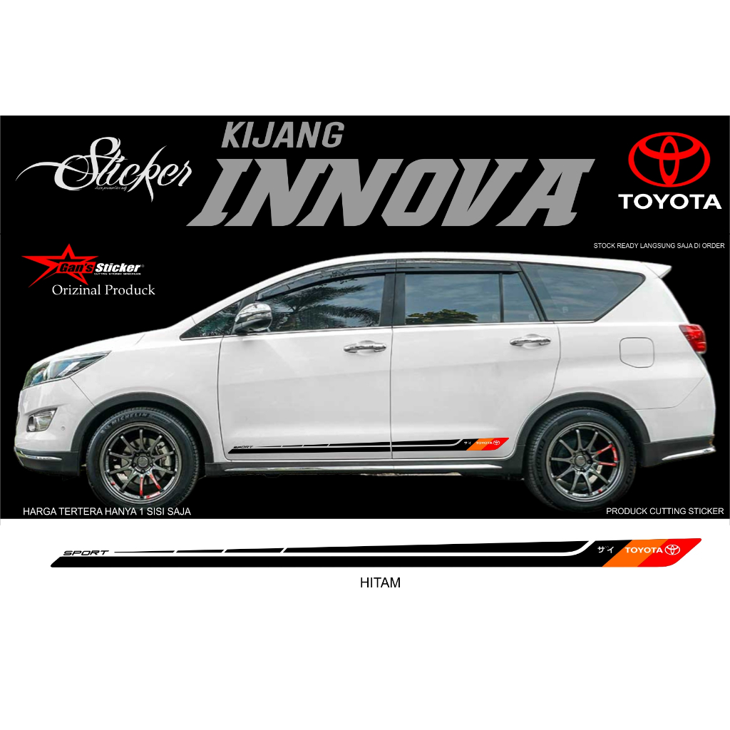 Sticker KIJANG INNOVA ACCESSORIES KIJANG INNOVA | Shopee Malaysia